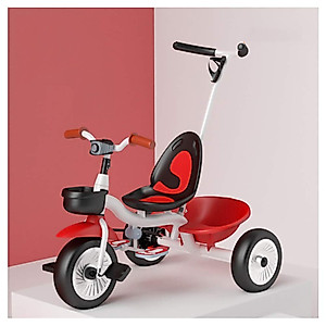 Trike for Kids Children Tricycle Children Push Trike, Multifunctional Kids Tricycle with Lighting，Safe Gift for 1-5 Years Old (Color : 11)