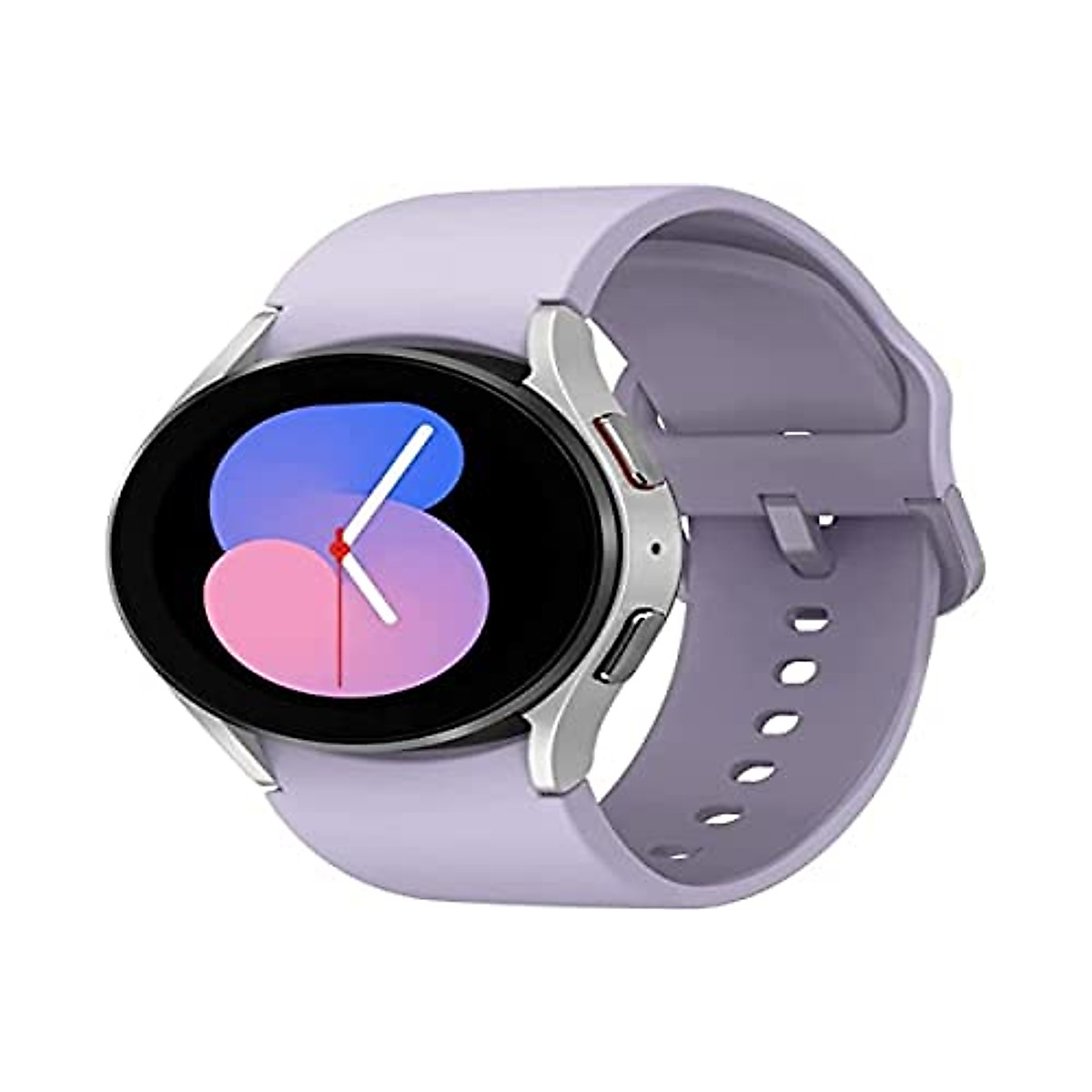 Samsung Galaxy Watch 5 [2022] Latin Specs Bluetooth Aluminum Case BioActive Sensor Sleep Tracking Heart (40mm, Silver / Violet + 15W Wall Charger)