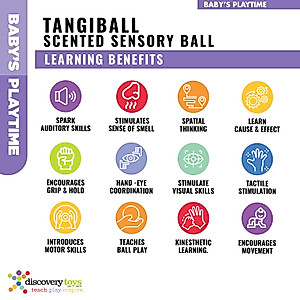 Discovery Toys TANGIBALL Squishy, Squeezy Scented Sensory Ball | Kid-Powered Learning | STEM Toy Early Childhood Development 12 Months and Up