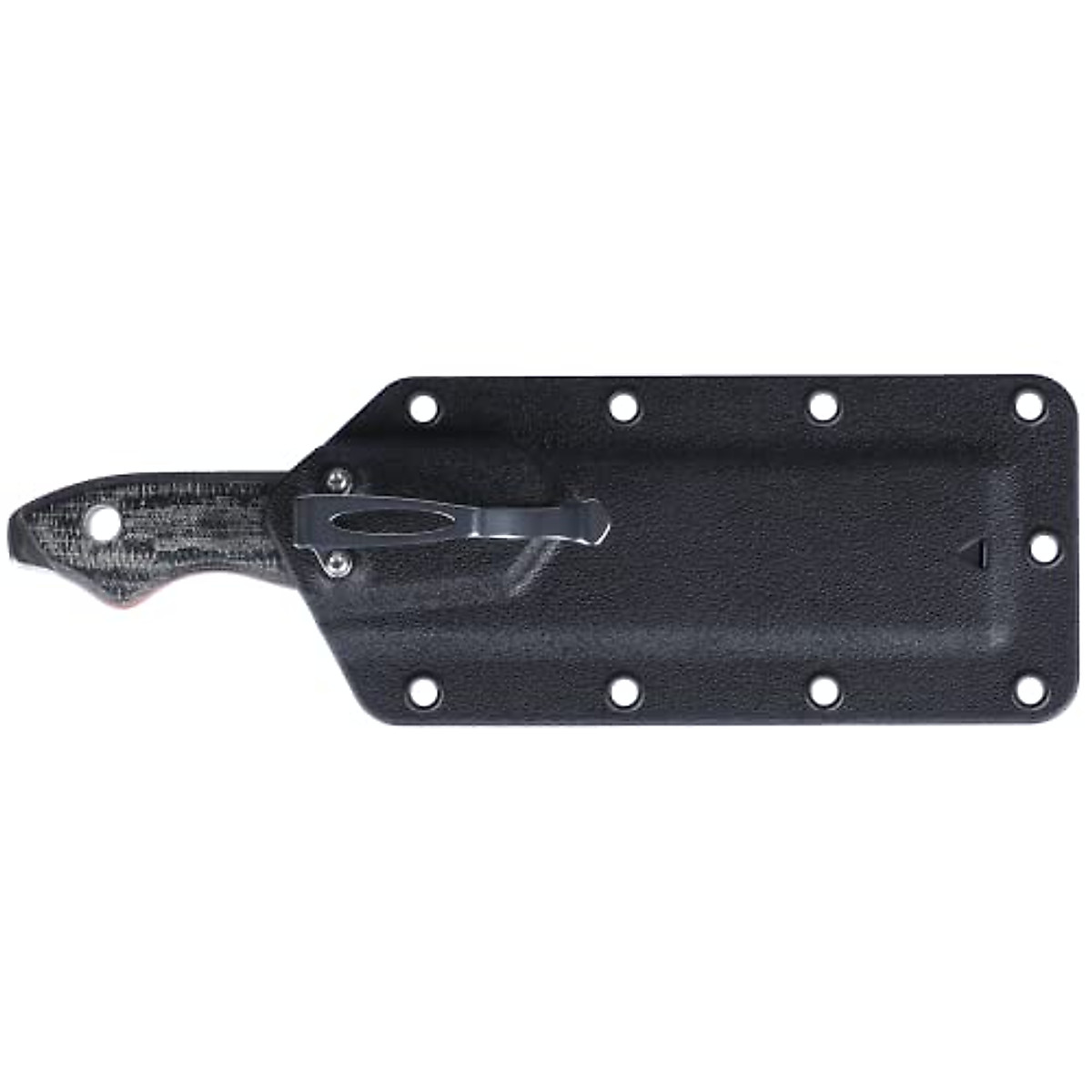 CRKT Razel Fixed Blade Knife: Everyday Carry Plain Edge, D2 Blade Steel, Resin Infused Fiber Handle w/Pocket Carry Sheath 4037,Silver/Black