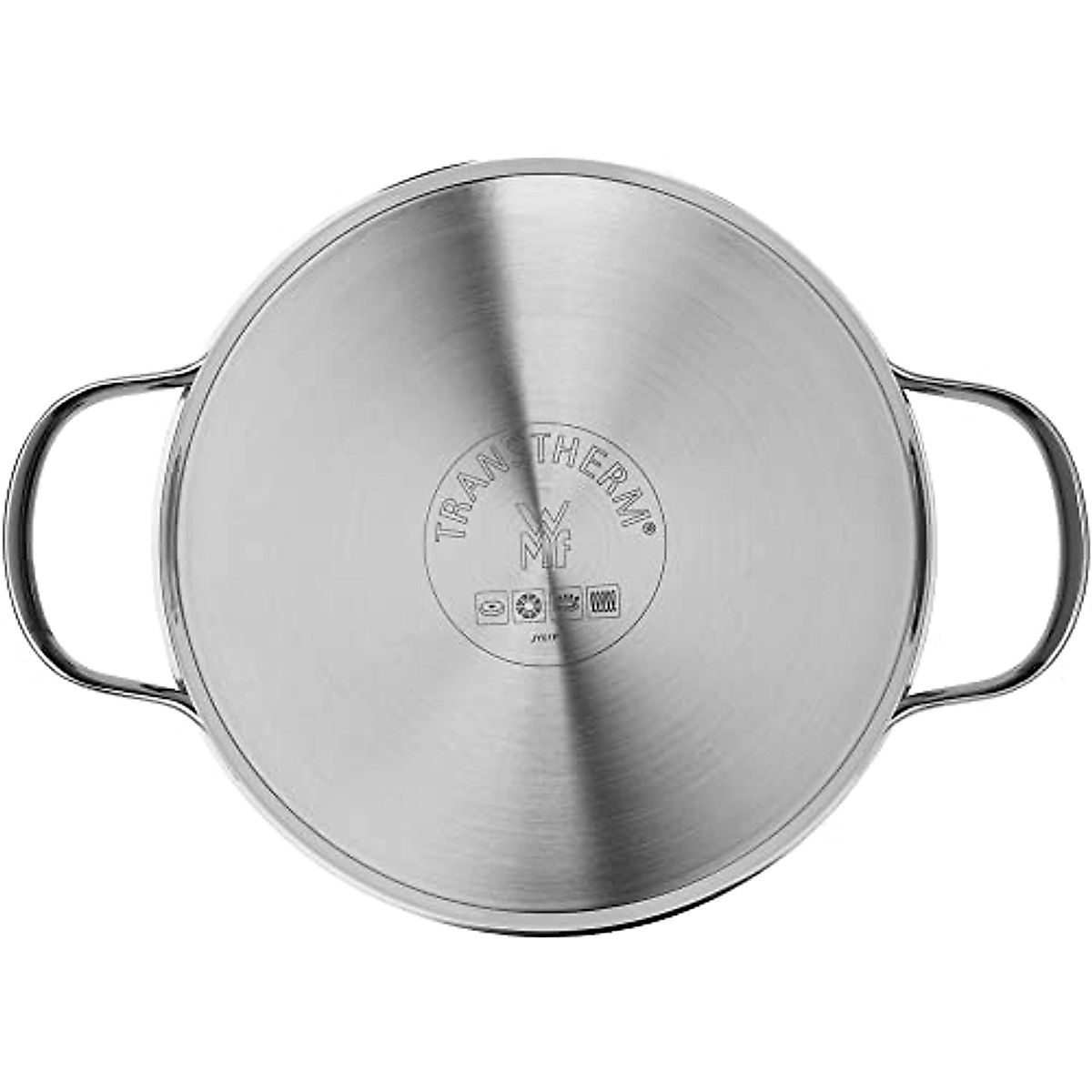 WMF Pot Ø 20 cm Approx. 2.5L Provence Plus Pouring Rim Glass Lid Cromargan Stainless Steel Polished Suitable for Induction Hobs Dishwasher-Safe