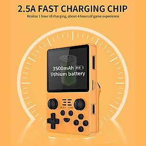 Powkiddy RGB20S Handheld Arcade Game Console, 3.5 Inch Retro Video Game Console with 128G Card & 20000 Games, Open Source Game Player