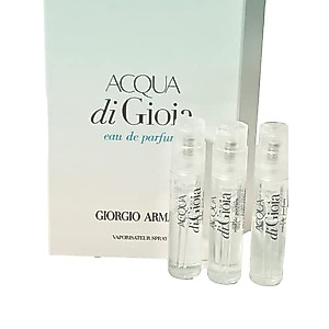 GIORGIO ARMANI Acqua Di Gioia Sample Perfume Women EDP Eau De Parfum Spray 1.2 ml / 0.04 oz - set of 3