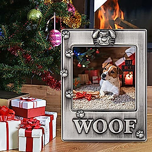 LASODY Memorial Dog Photo Picture Tabletop Frame Woof Frame-Dog Photo Gift