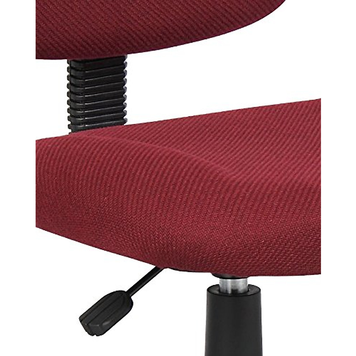 Boss Office Products Perfect Posture Delux Fabric Task Chair without Arms in Burgundy