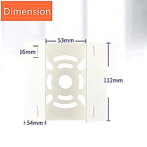 BeElion 2-Set Universal Vertical Pole Mount Adapter with 4 Loops(Φ100mm), Wall Mounting Bracket for CCTV Security Camera PTZ Dome Vertical Pole Mounting Bracket