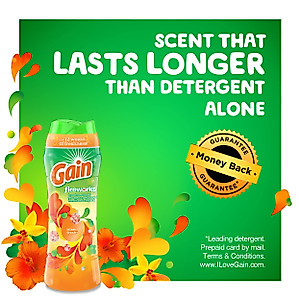 Gain Fireworks Laundry Scent Booster Beads for Washer, Island Fresh, 20.1 oz