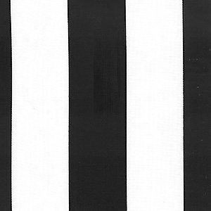 54'' Deck Stripe Black/White Indoor Outdoor Fabric by The Yard