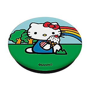 Hello Kitty Ice Cream Summer Rainbow PopSockets PopGrip: Swappable Grip for Phones & Tablets