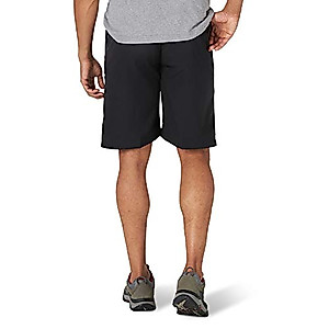 Wrangler Authentics mens Performance Side Elastic Utility Cargo Shorts, Black, 34 US
