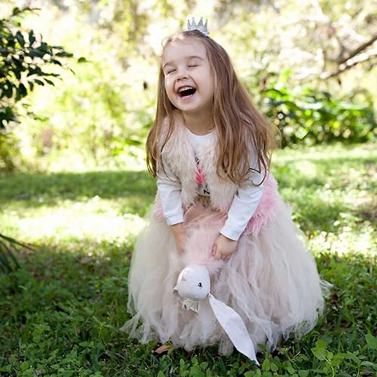 MON AMI Princess Bunny Stuffed Doll - 18", Soft & Cuddly Plush Animal Doll for Kids of All Ages, Use as Toy or Room Décor