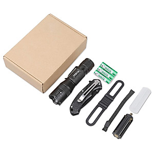 Pocket Folding Knife -Tactical Knife& LED Flashlight-UV Black Light- Good for Hunting Camping Indoor and Outdoor Activities Mens Gift