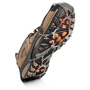 Yaktrax Traverse Heavy-Duty Traction Spikes for Walking on Snow and Ice, Black, X-Large (1 Pair)