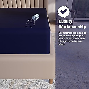 Mayton, 7-Inch Medium Firm Water Resistance Nylon Vinyl Foam Mattress, Noiseless, Soft Cloud Feeling, Body Heat Reflection, Good for Hospital and Camp, Twin