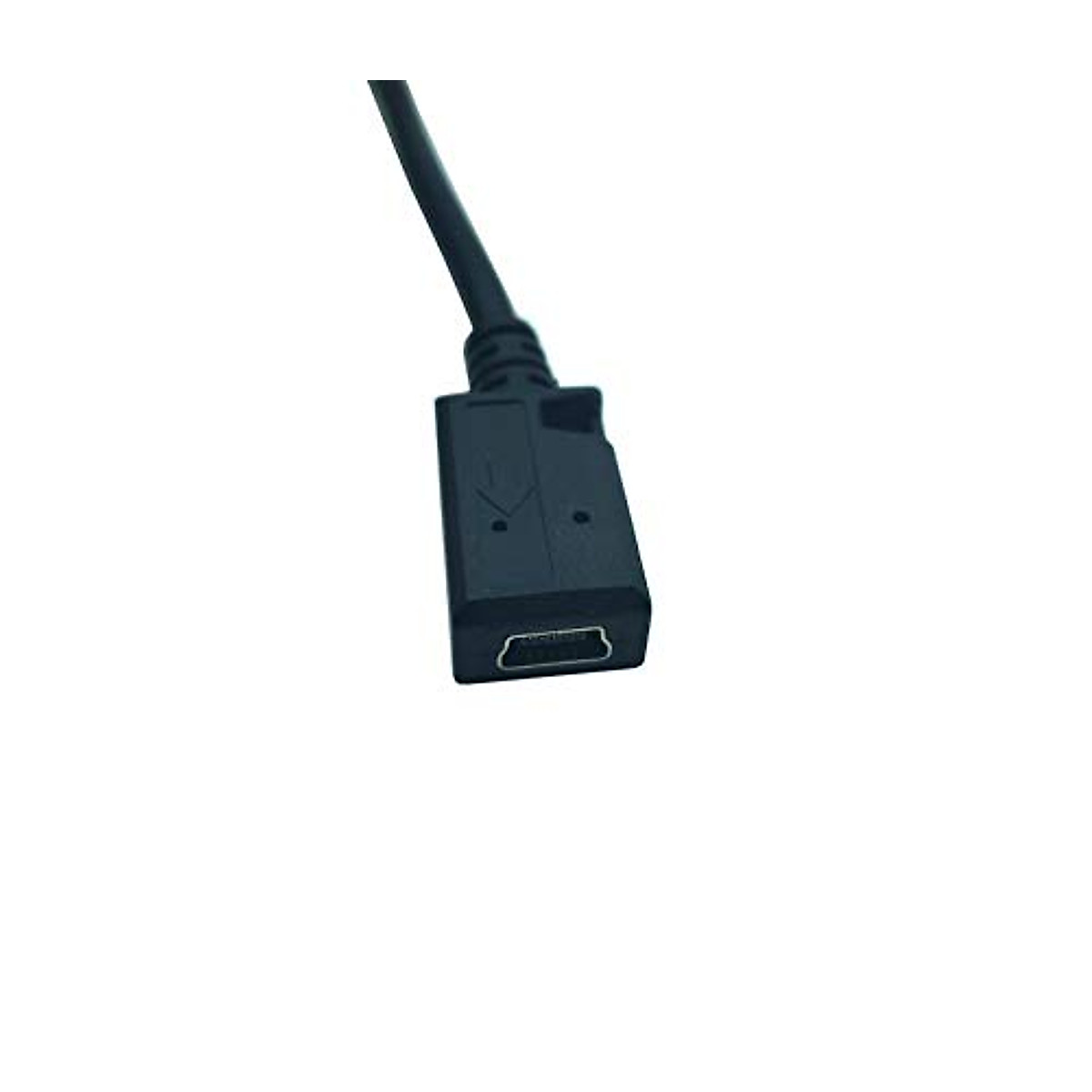 Qaoquda USB Type C to Mini USB Cable, 90 Degree USB-C Male to Mini USB Female Adapter Converter for MacBook Pro, Laptop, Android Devices(Only for Charging) (TypeC to Mini)