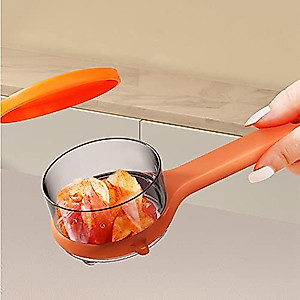 Bothyi Vegetables Peeler Multifunctional Potato Peeler Comfortable Grip Sharp Stainless Steel Blade Kitchen Gadgets Peeling Machine for Potatoes, orange