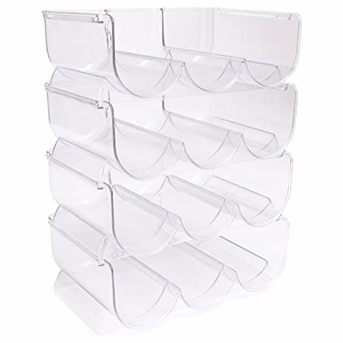 ITYLIFE CITYLIFE Water Bottle Organizer Holder Stackable Wine Storage Rack Plastic Cabinet Pantry Countertop Kitchen Refrigerator Freezer Organization Mug Shaker Blender Bottles Cups yeti