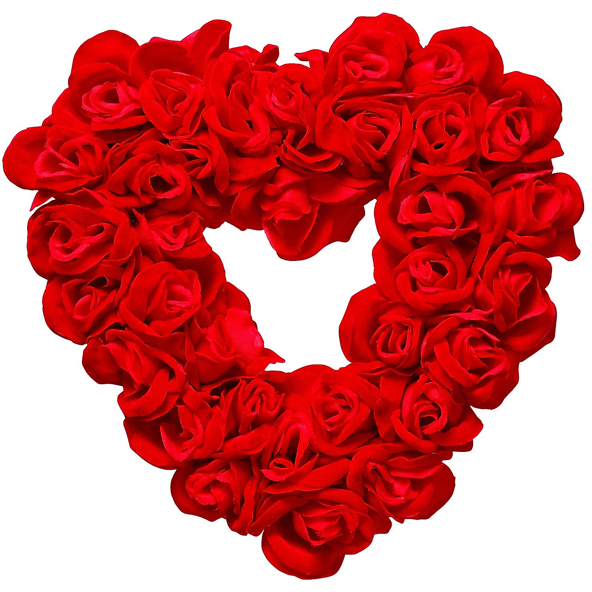 WILLBOND 2 Pack 12 Inch Heart-Shaped Wire Wreath Rings Garden Heart Dark Green Metal Wreath Frame with 115ft Green Flexible Paddle Wire Florists Wire for New Year Valentines Home Party Decoration