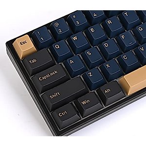 Fogruaden PBT Blue Samurai Keycaps, 170 Keycap Set Double Shot Keycaps, Cherry Profile, Custom Keycaps for Cherry Gateron MX Switches Mechanical Keyboard