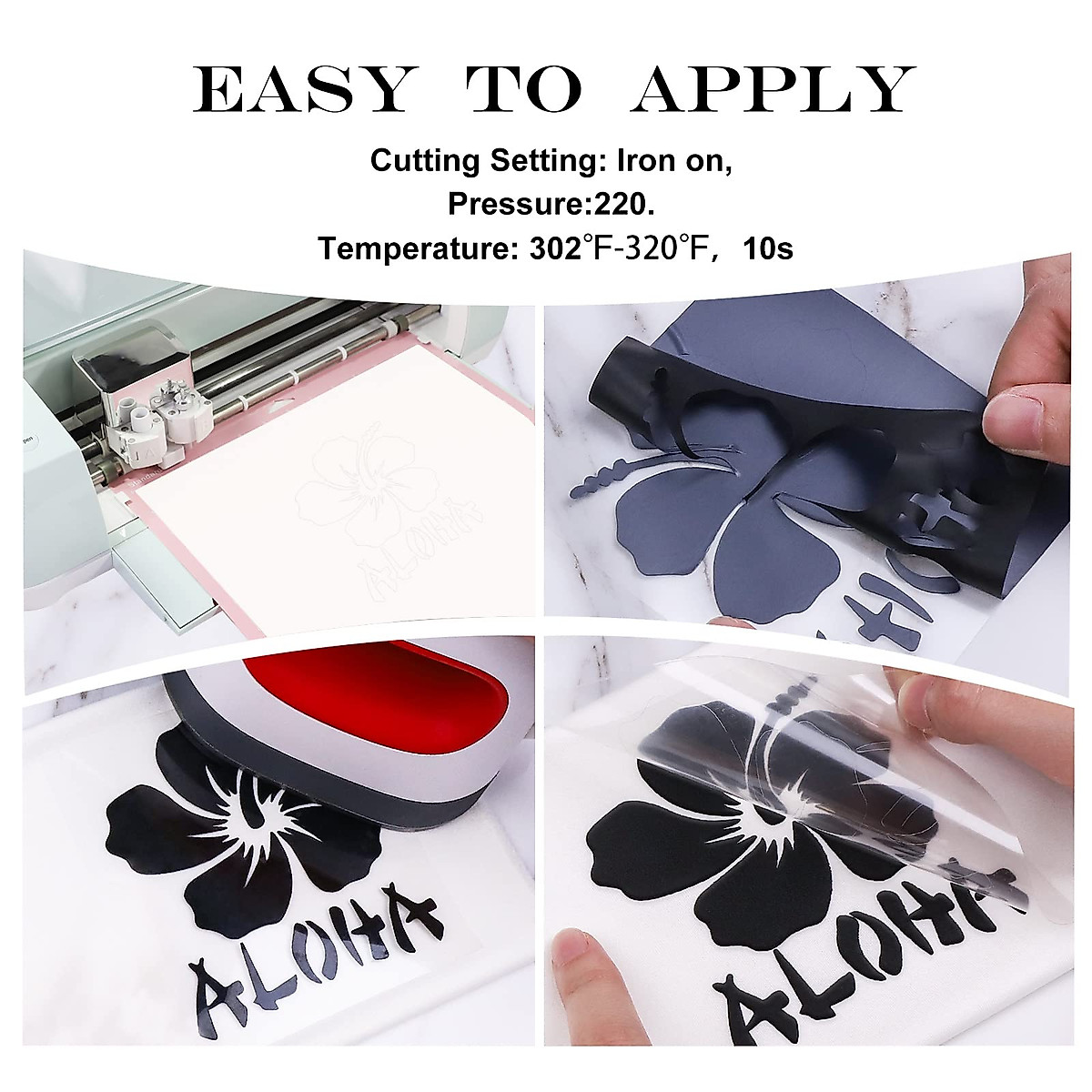 WRAPXPERT Puff Vinyl Heat Transfer Black 3D Puffy HTV Iron on Vinyl for Tshirts,Easy Cut/Transfer Foaming HTV Roll for Heat Press,Clothing,10" x5ft