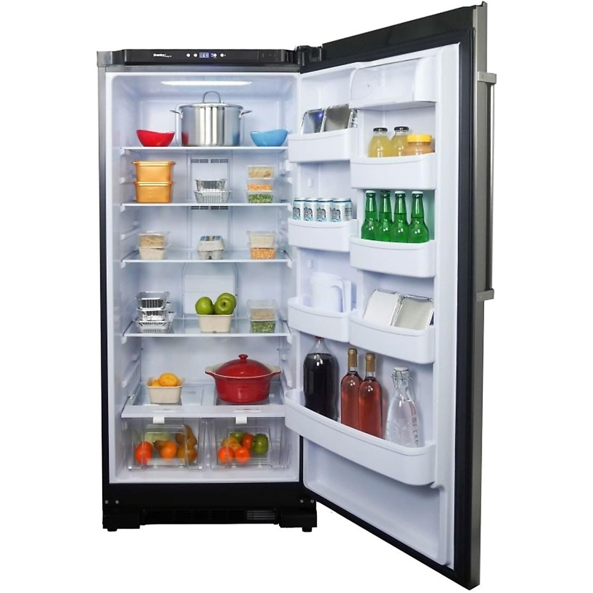 Danby DAR170A3BSLDD 17 Cuft Apartment Size Refrigerator Two See-thru Crispers Estar