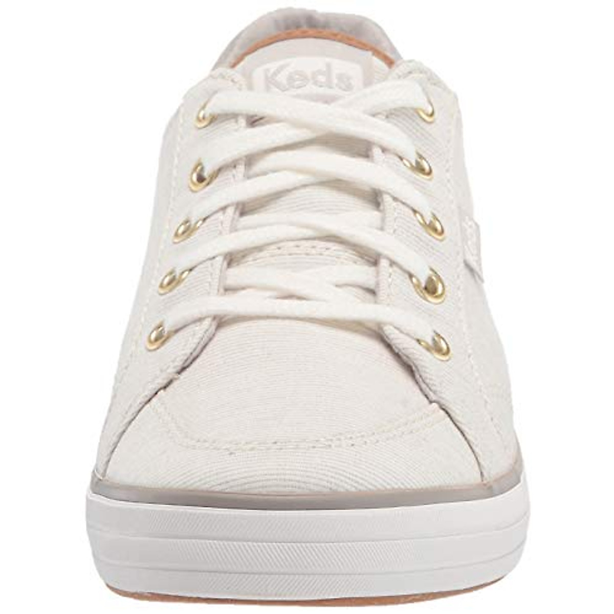 Keds Women's Center II Sneaker, Gray Stripe, 7.5 Medium