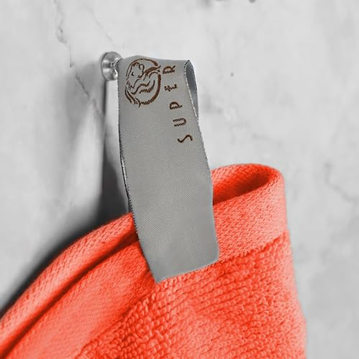 Superior Ultra-Soft 6-Piece Cotton Towel Set, Includes 2 Bath Towels, 2 Hand Towels, and 2 Washcloths for Bathroom, Guest Room, Quick Dry, Daily Use Home Essential Towels - Tangerine