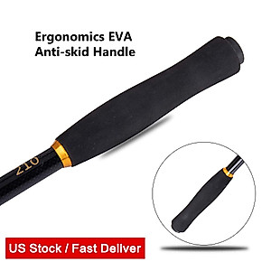 Goture Telescopic Spinning Fishing Rod Saltwater Freshwater Travel Retractable Rods Poles for Trolling Surf Casting,Super Hard Carbon ¡­