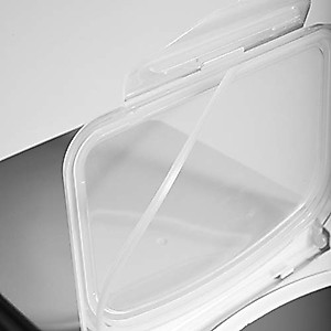 YARNOW Rice Storage Containers Rice Storage Bin Dog Food Containers for Rice Grain Cereal Oatmeal Sugar Nuts Beans (Size S, Grey)