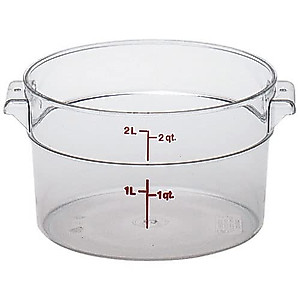 Cambro RFSCW2135 Camwear Round Storage Container, 2 Qt.