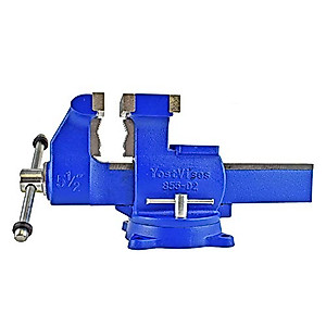 Yost Vises 855-D2 Industrial Grade Reversible Vise, 5.5", Blue