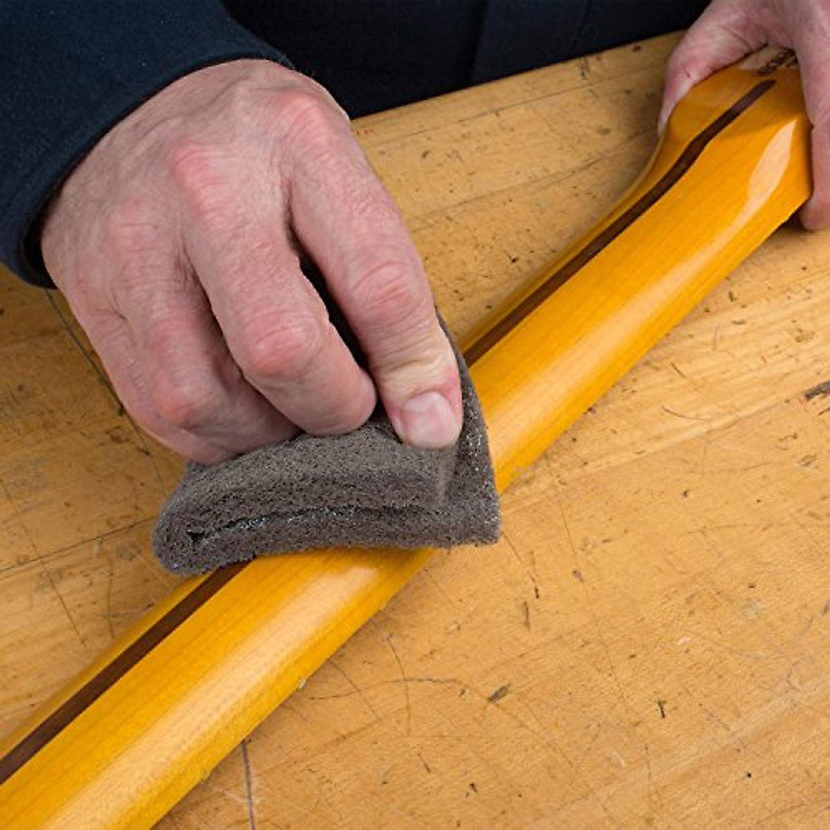 StewMac 3M Scotch-Brite Abrasive Scuff Pads, Set of 3 Different Grades - General Purpose, Ultra Fine, and Light Duty - for Cleaning, Polishing, and Refinishing - 6" X 9"