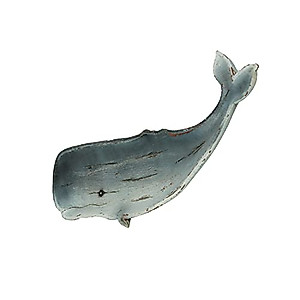 Hand Carved Wooden Blue Whale Platter Decorative Serving Tray 15 Inch