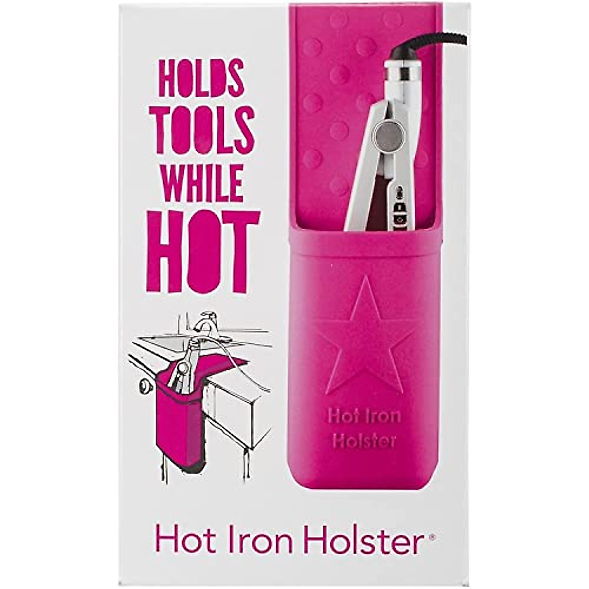 Holster Brands Hot Styling Tool Storage Holder, Original, Pink (HH1941-PI)