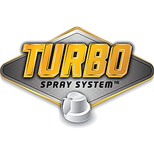 Rust-Oleum 334128-6PK Stops Rust Turbo Spray Paint, 24 oz, Gloss Black, 6 Pack