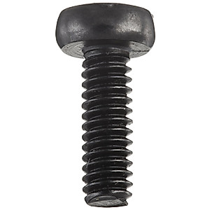 Small Parts M26D7985AB Steel Pan Head Machine Screw, Black Oxide Finish, Meets DIN 7985, #1 Phillips Drive, M2-0.4 Thread Size, 6 mm Length, Fully Threaded, Import (Pack of 100)