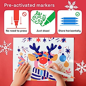 ARTISTRO Dual Tip Acrylic Paint Markers - Easy for All Ages & Levels Acrylic Paint Pens for Fabric, Rocks, Paper, Wood, Canvas, Glass, DIY (Dual Tip Brush + Fine, 24)