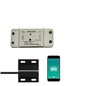 MHCOZY WiFi Wireless Smart Switch Relay Module for Smart Home 5V 5V/12V，Ba Applied to Access Control, Turn on PC, Garage Door (Smart Life app WiFi Garage Door Opener)