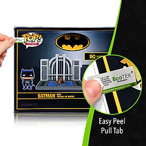 EcoTEK Protectors Compatible with Funko POP Town Vinyl Figures Strong Pop Protector, Crystal Clear Case, Heavy Duty Acid Free w/ Protective Film & (5 Pack)