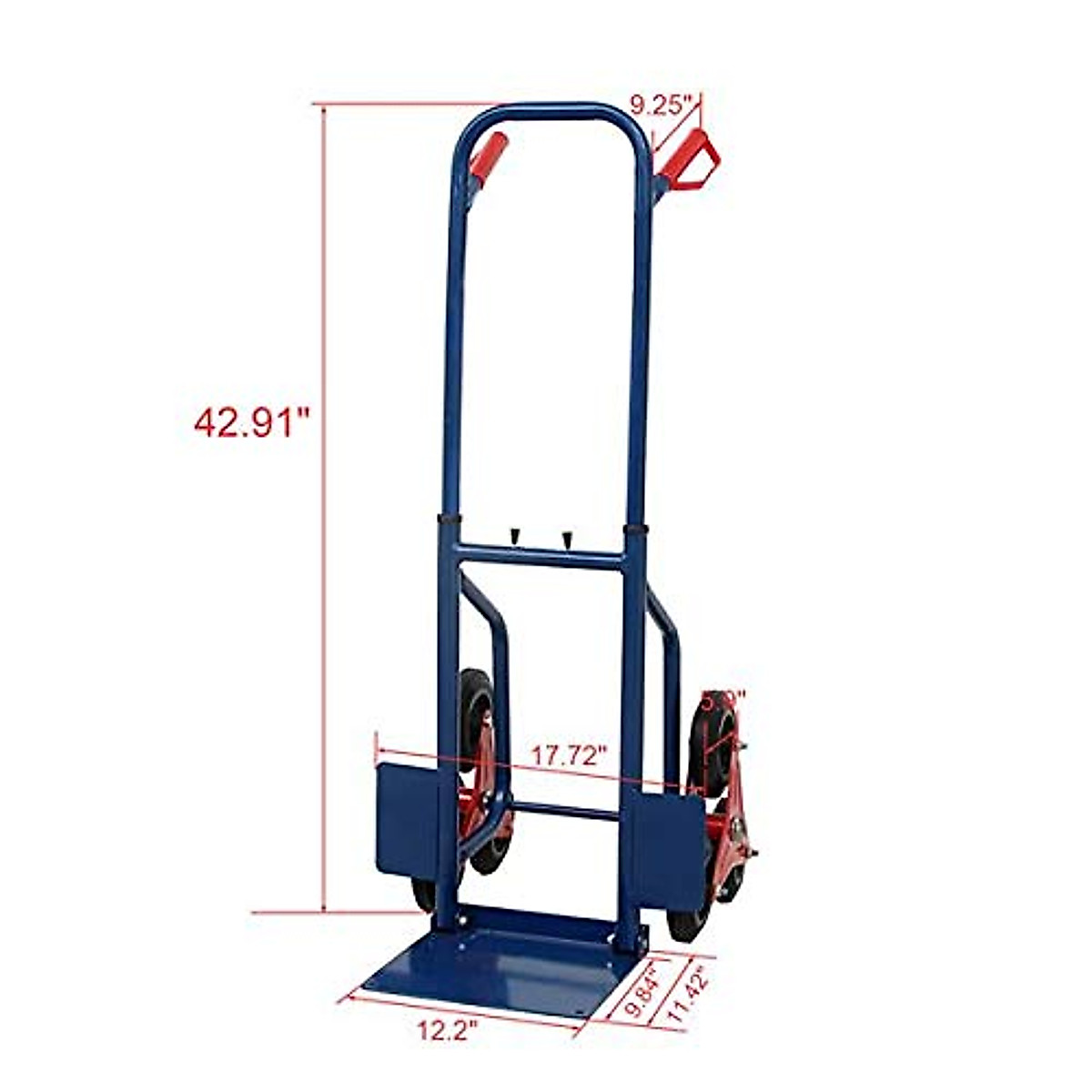 Stair Climbing Cart Portable Climbing Cart 440lb Largest Capacity Stair Climbing Hand Truck Heavy Duty Warehouse Appliance Cart