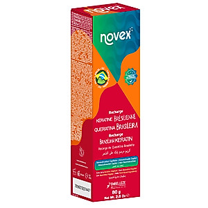 Novex Keratin Recharge Leave In Conditioner, Reconstructive Keratin, Frizz Control and Damage Repair, 2.8 Oz