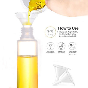 Joyclub 20 Pack 30mL LDPE Plastic Unicorn Dropper Bottle 1 oz Ink Liquid Applicator Squeezable Bottles with Childproof Cap and Thin Tip (Black)