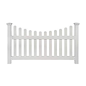 Zippity Outdoor Products ZP19041 No Dig All American Fence, White
