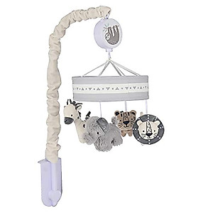 Lambs & Ivy Animal Jungle Musical Baby Crib Mobile Soother Toy - Multicolor