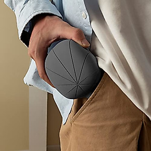 URBAN FOREST Inflatable Neck Pillow,Travel Pillow&Tree Storage Pocket, Fast Inflation&Quick Deflation,2-in-1 Design,Nap Pillow Portable for Airplane/Car/Home/Office (Grey)