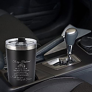 RAYKUL Gifts for Husband, Husband Birthday Gift ​Traver Tumbler Husband Gifts from Wife, Anniversary Birthday Gifts for Husband Tumbler 20 oz