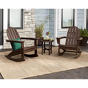 POLYWOOD Vineyard 3-Piece Adirondack Rocking Chair Set with Side Table