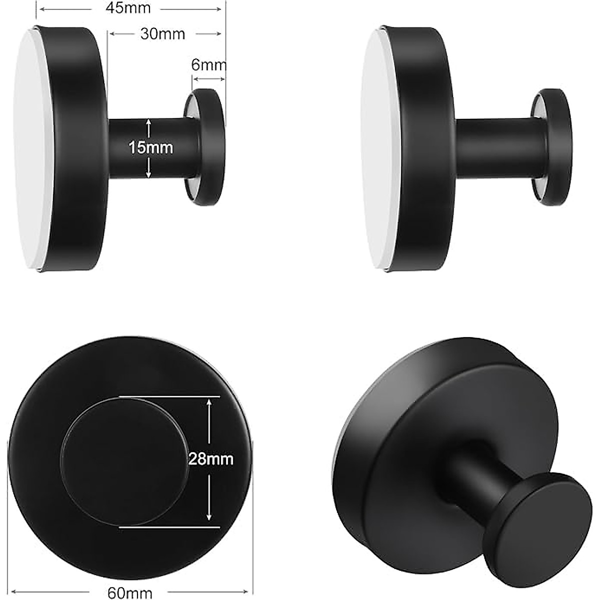 2 Packs Suction Cup Hooks for Shower,Bathroom Books,Shower Suction Hooks,Strong Suction Hooks for Shower Wall,Shower Towel Hook,Bath Towel Hooks,Suction Towel Hook,Christmas Birthday Gifts for Women