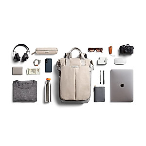 Bellroy Tokyo Totepack, water-resistant woven convertible backpack and tote bag - Saltbush