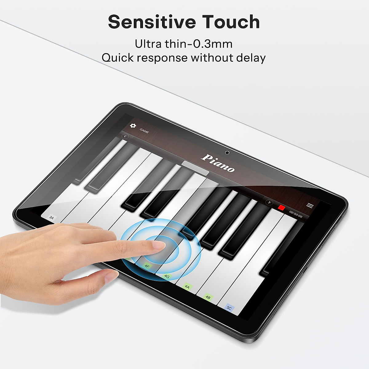 [2 Pack] OMOTON Screen Protector for Amazon Fire HD 10 Tablet (13th/11th Generation, 2023/2021 Released)/Fire HD 10 Plus/Fire HD 10 Kids/Kids Pro All-New 10.1 Inch Tablet, Tempered Glass